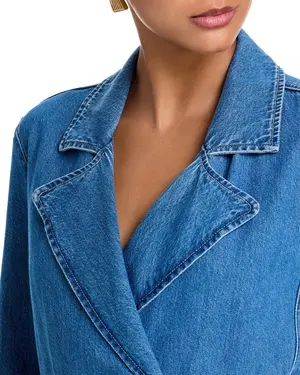 L'Agence Bradley Denim Trench Coat - Figueroa