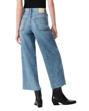 Rag & Bone Featherweight Andi High-rise Wide-leg Ankle Jeans - Beacon