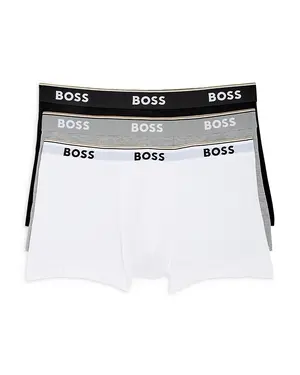 BOSS Power Boxer Trunks, Pack Of 3 - Assorted