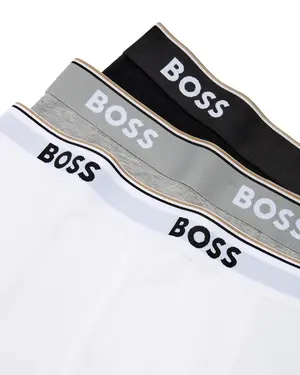 BOSS Power Boxer Trunks, Pack Of 3 - Assorted