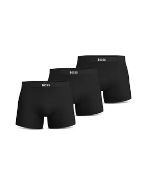 BOSS X David Beckham One Boxer Briefs, Pack Of 3 - Black