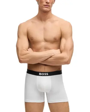BOSS X David Beckham One Boxer Briefs, Pack Of 3 - White
