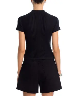 Guest In Residence Cashmere Polo Sweater - Black