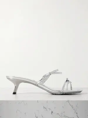 Loewe Petal Bow Leather Sandals