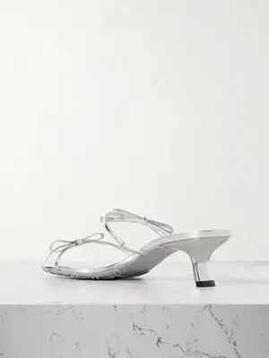Loewe Petal Bow Leather Sandals