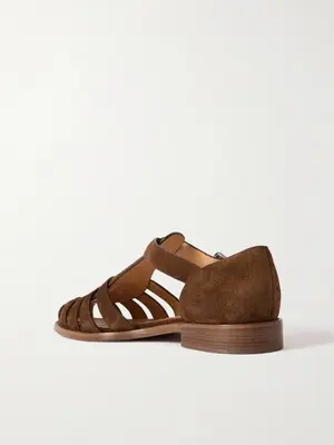 Church's Kelsey Woven Suede Sandals - Brown