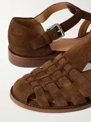 Church's Kelsey Woven Suede Sandals - Brown