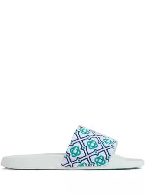 Casablanca Embroidered-monogram Slides