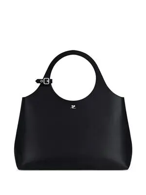 COURREGES Large Tote Bag - Black