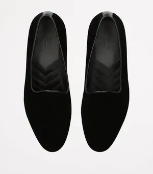 Zegna Gala Velvet Loafers