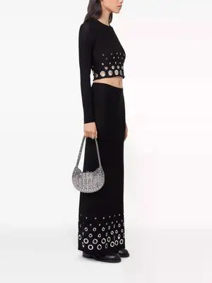 Rabanne Eyelet Crop Top