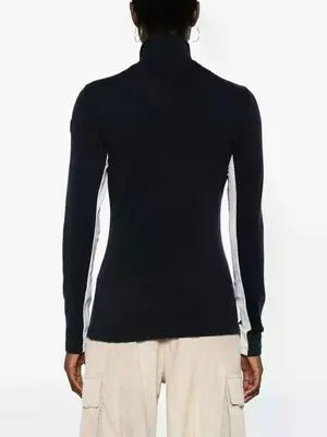 WE NORWEGIANS Voss Chevron Zip-up Sweater - Blue