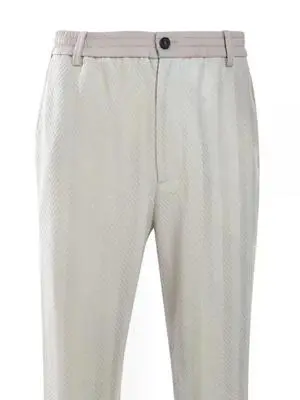 Missoni Zigzag-motif Trousers - Silver