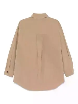 P.a.r.o.s.h Logo-embroidered Shirt - Neutrals