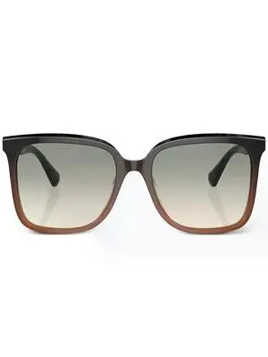 Brunello Cucinelli Bc4007s Square-frame Sunglasses - Black