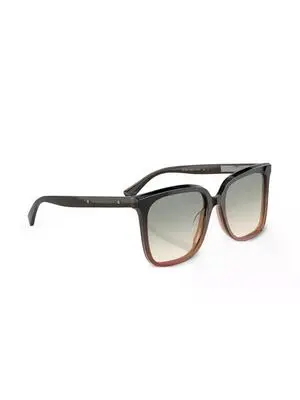 Brunello Cucinelli Bc4007s Square-frame Sunglasses - Black