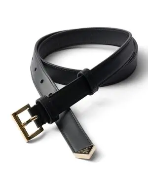 Prada Leather Belt - Black