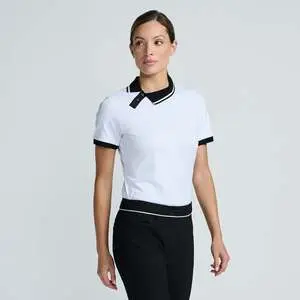 PXG Asymmetrical Snap Collar Polo - Black