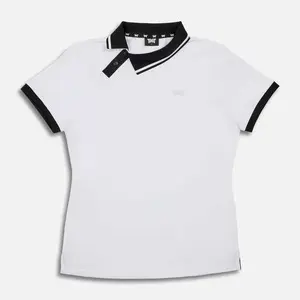 PXG Asymmetrical Snap Collar Polo - Black