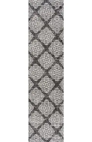 JONATHAN Y Galon Filigree Indoor/outdoor Area Rug - Black/ivory
