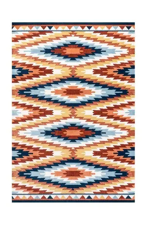 JONATHAN Y Konya Diamond Kilim Geometric Area Rug - Yellow/red/blue