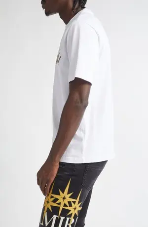 Amiri Script Logo Graphic T-shirt