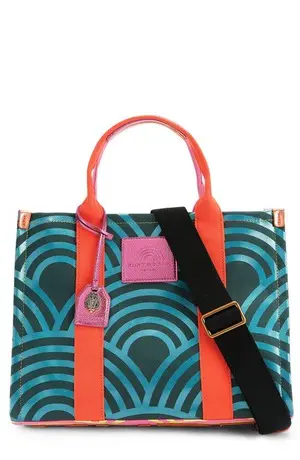 Kurt Geiger Southbank Cotton Canvas Tote - Blue Multi