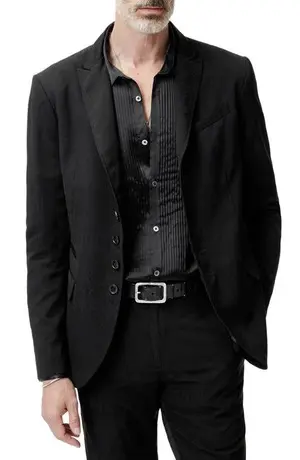 John Varvatos Gerry Slim Fit Blazer - Black