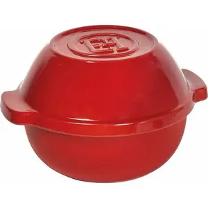 EMILE HENRY Bread & Potato Pot - Burgundy