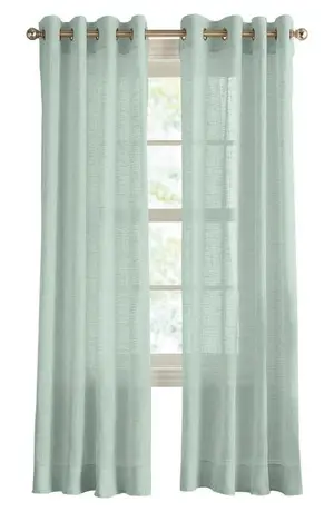 Dkny Classic Set Of 2 Curtain Panels - Sage