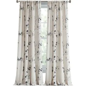 Dkny Fontana Set Of 2 Curtain Panels - Grey
