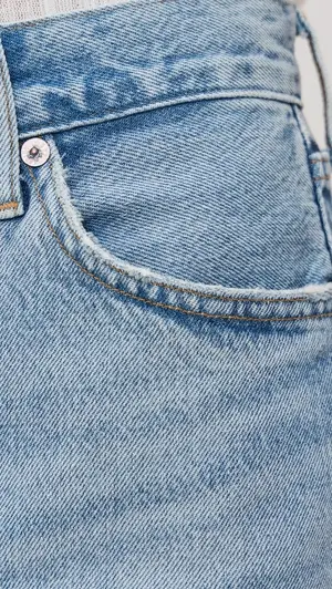 AGOLDE Dame High Rise Baggy Denim Shorts - Coax