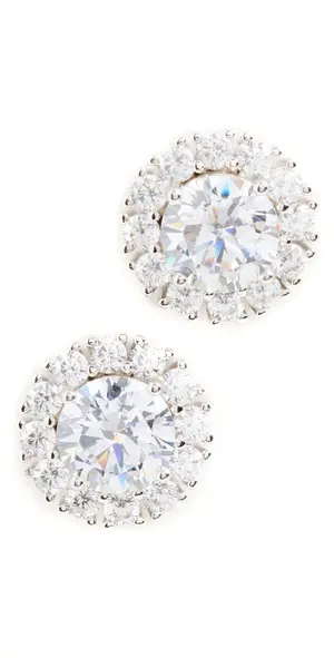 Shashi Grace Stud Earrings - Silver