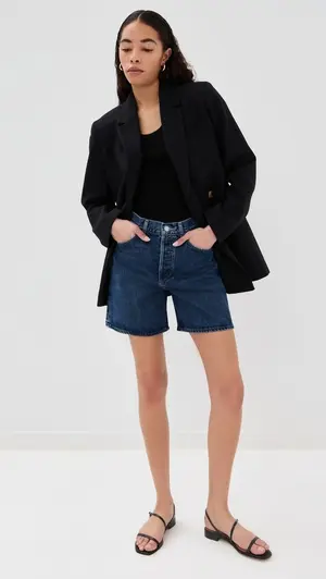 AGOLDE Dame High-rise Baggy Denim Shorts - Enamour