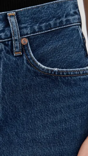 AGOLDE Dame High-rise Baggy Denim Shorts - Enamour