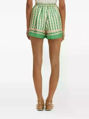 Oscar De La Renta Geometric Pattern Thigh-length Shorts