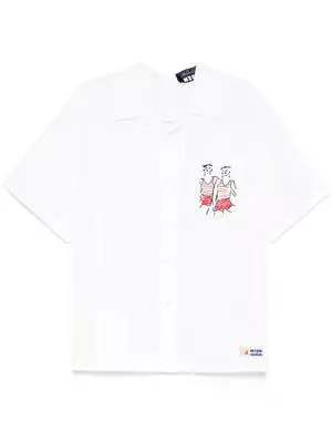 MSGM X Luke Edward Hall Sailors In Love Patch Shirt