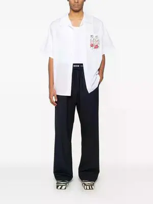 MSGM X Luke Edward Hall Sailors In Love Patch Shirt