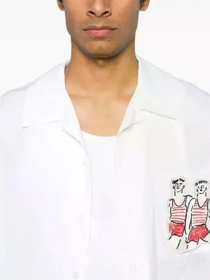 MSGM X Luke Edward Hall Sailors In Love Patch Shirt