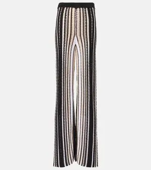 Missoni Striped Cotton-blend Straight Pants - Multicoloured