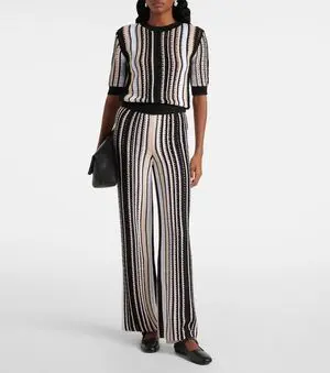 Missoni Striped Cotton-blend Straight Pants