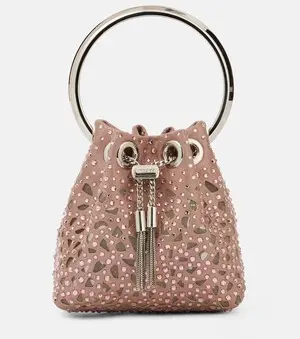 JIMMY CHOO Bon Bon Micro Bucket Bag - Pink