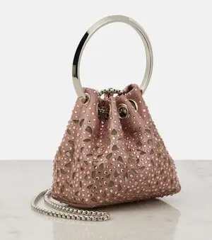 JIMMY CHOO Bon Bon Micro Bucket Bag - Pink
