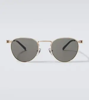 Gucci Round Frame Sunglasses - Gold