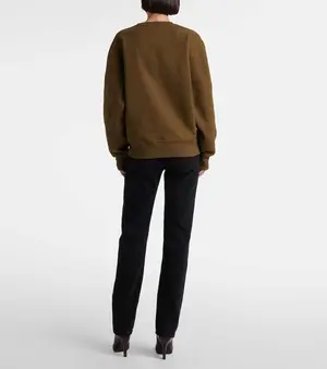 Saint Laurent Cassandre Cotton Sweatshirt