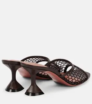 Amina Muaddi Lupita Raffia Mules