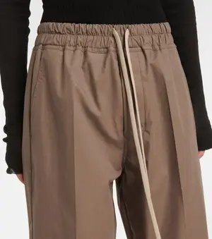 Rick Owens Dietrich Wide-leg Cotton Pants - Grey