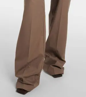 Rick Owens Dietrich Wide-leg Cotton Pants - Grey