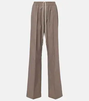 Rick Owens Rick Owens Dietrich Wide-Leg Cotton Pants Grey