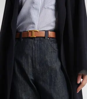 TOD'S Timeless Reversible Leather Belt With Buckle Fastening - Brown